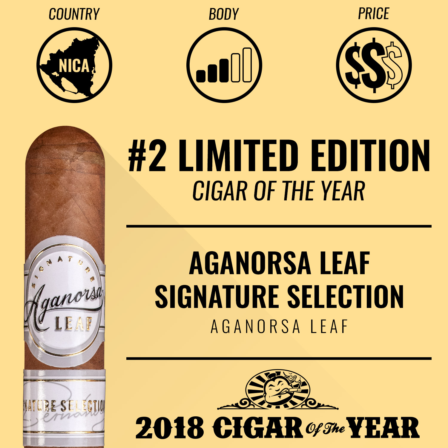 No. 2 LE Cigar of the Year 2018 - Aganorsa Leaf Signature Selection